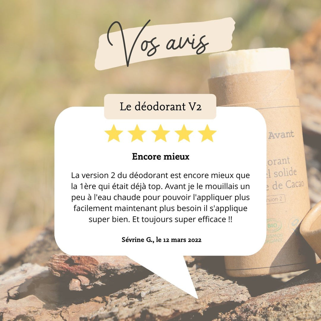 Vos avis sur notre déodorant